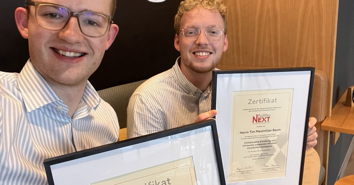 Alexander van der Staay gewinnt den "Fujitsu NEXT IT Innovation Award ...